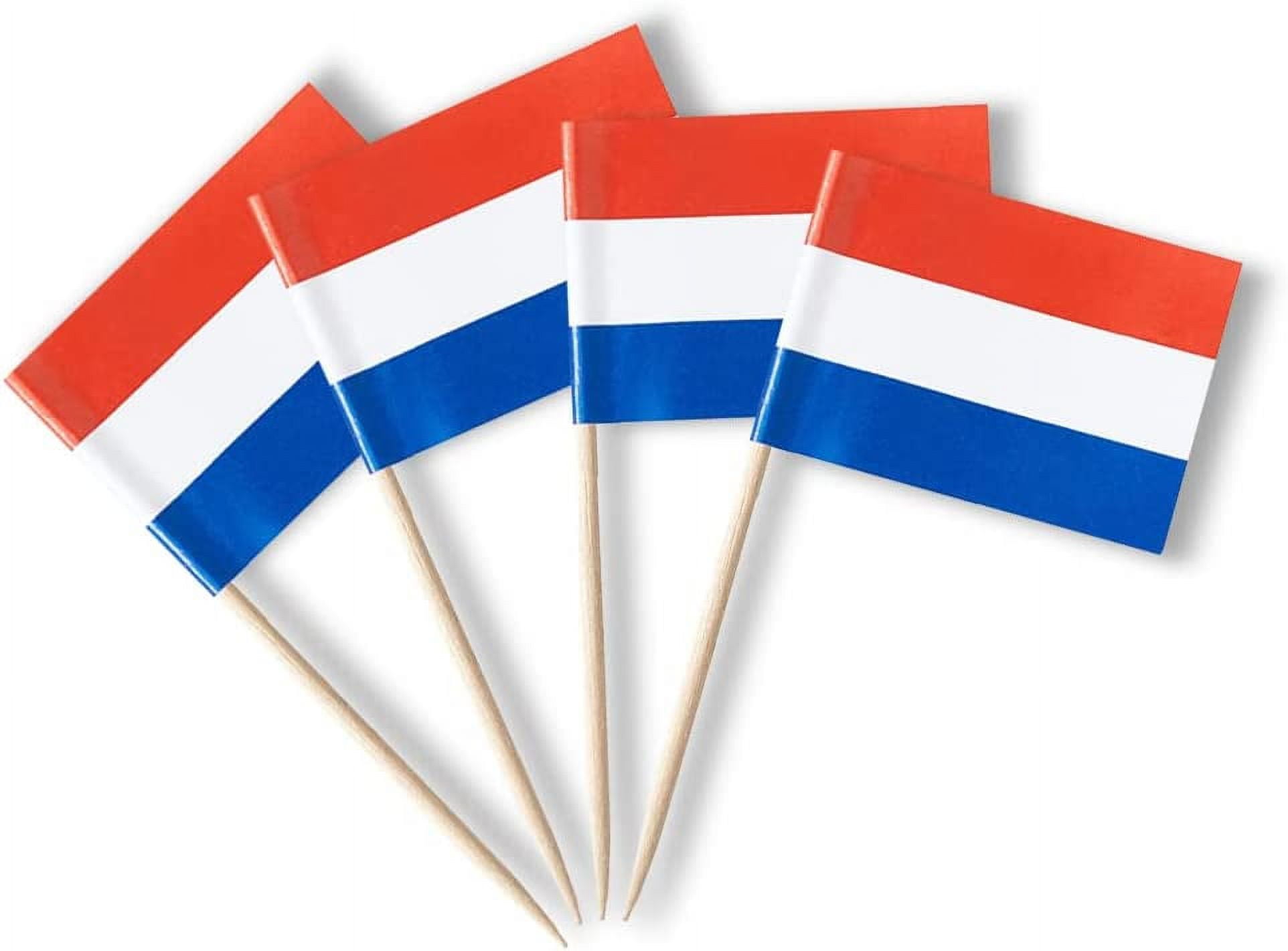 Netherlands Flag Dutch Small Toothpick Flag Decor Mini Cupcake Toppers ...