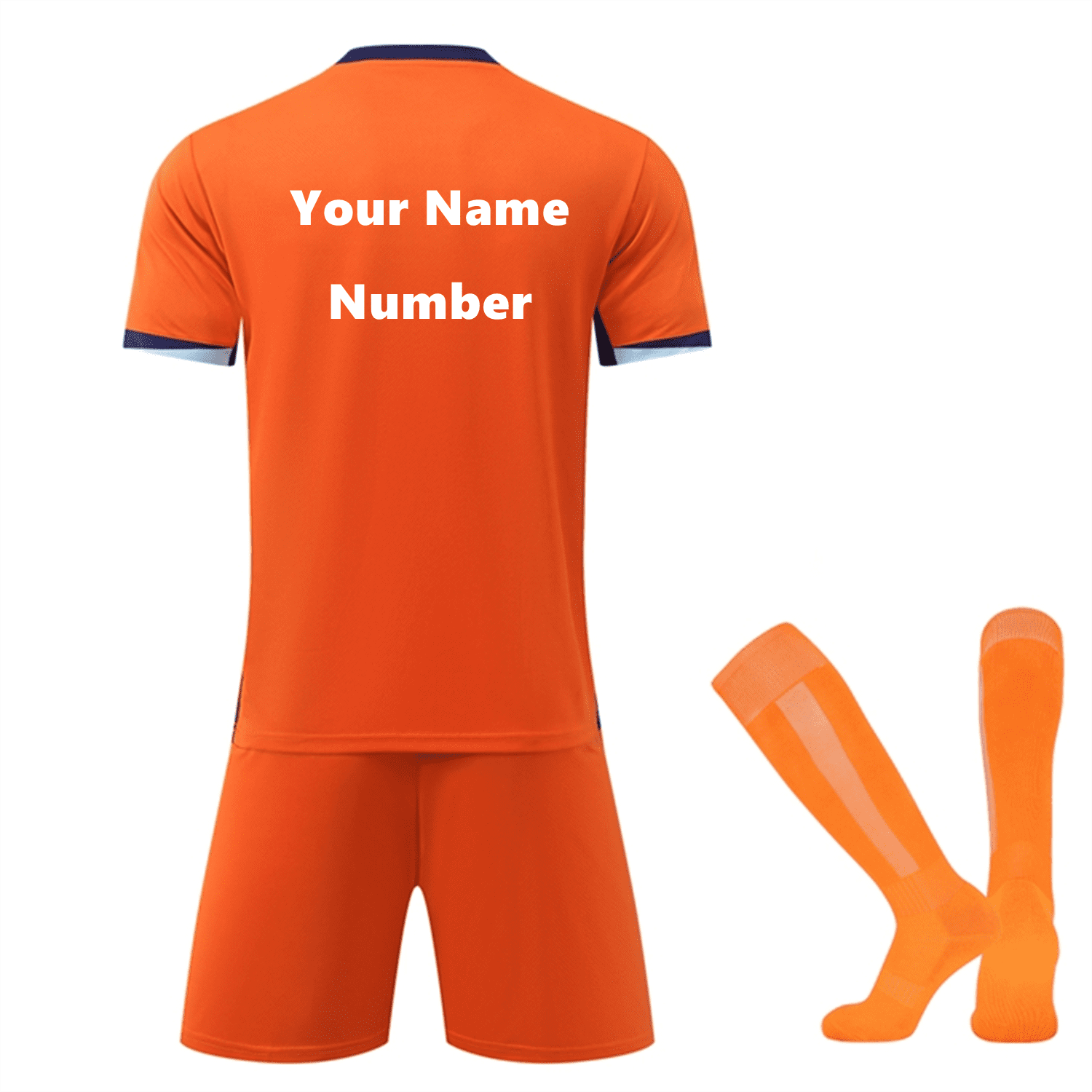 Netherlands Home UEFA Euro Cup 2024 Customized Soccer Jersey Kit ...