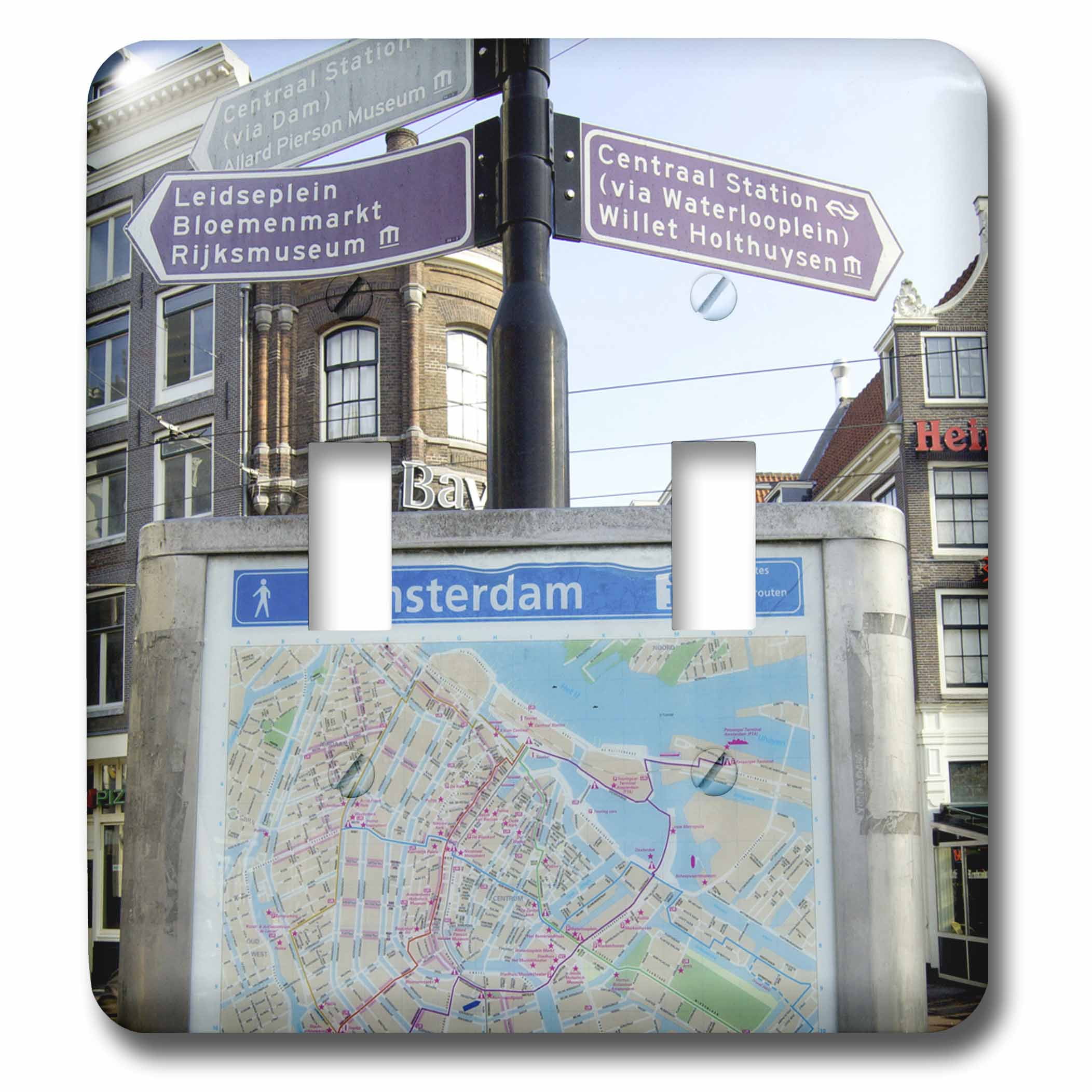3dRose, Netherlands, South Holland, Amsterdam, Street Map - EU20 ...