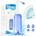 Neti Pot Sinus Rinse Bottle - Gentle Nasal Wash Bottle Nose Cleaner for ...