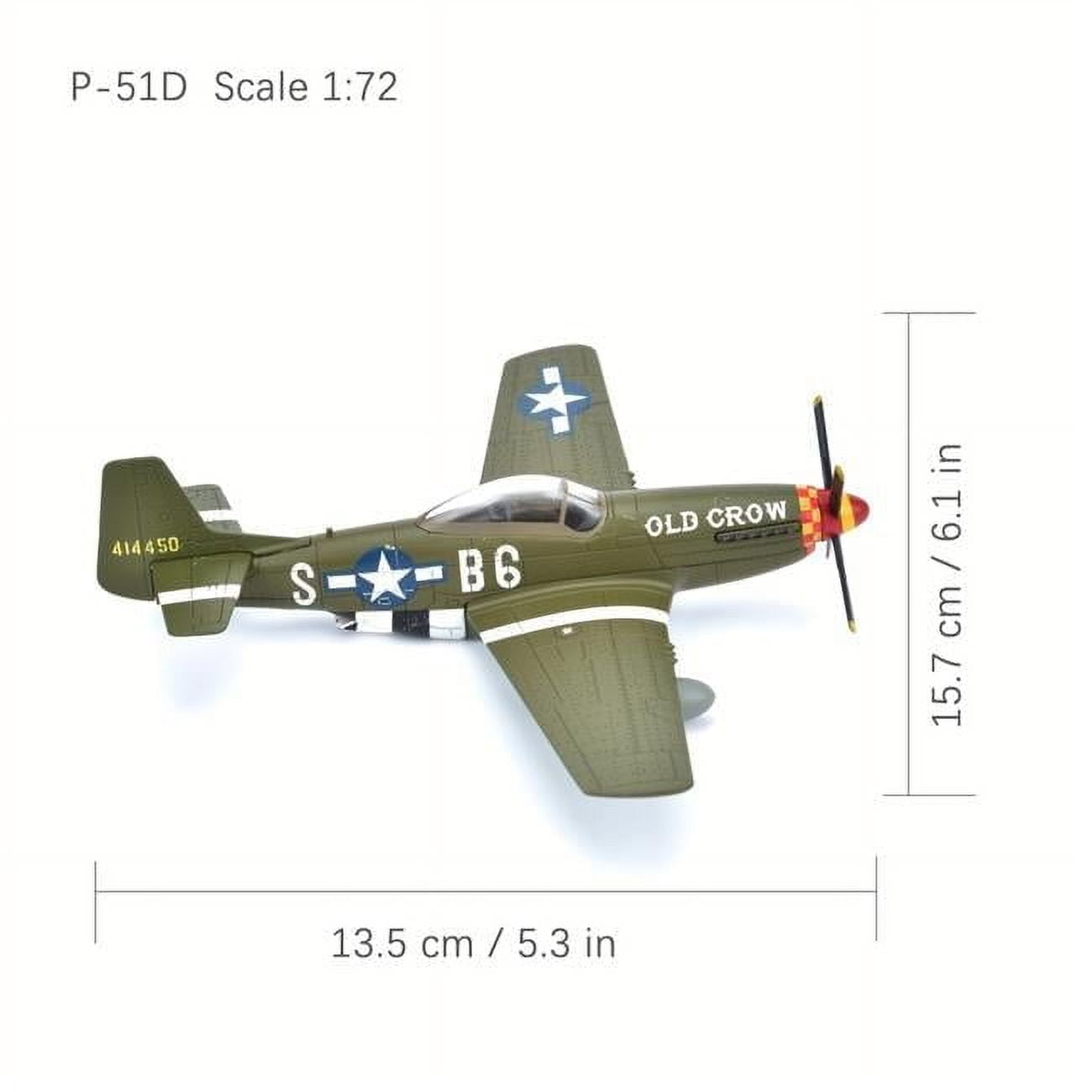 Netjett 1-72 Scale USA P-51 Mustang Oldcrow Fighter Model World War II ...