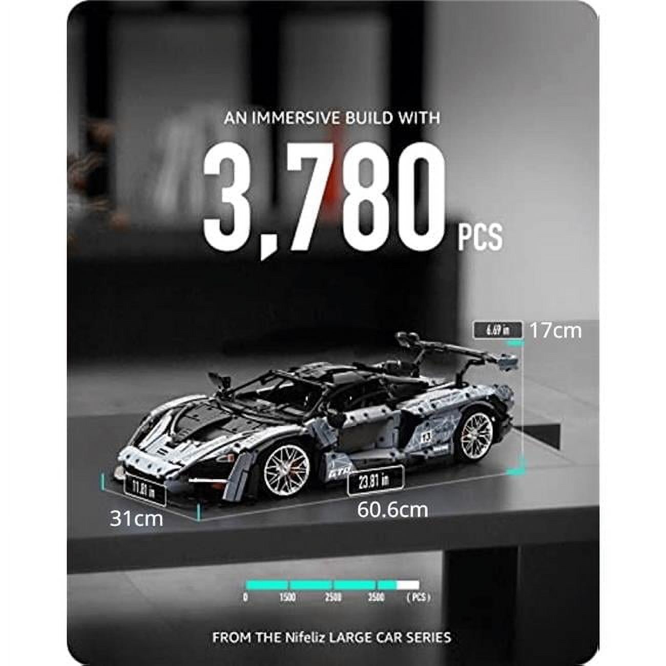 Netjett NT30807 1-8 Scale Sports Model Building Car Toy Kit - 3780 ...