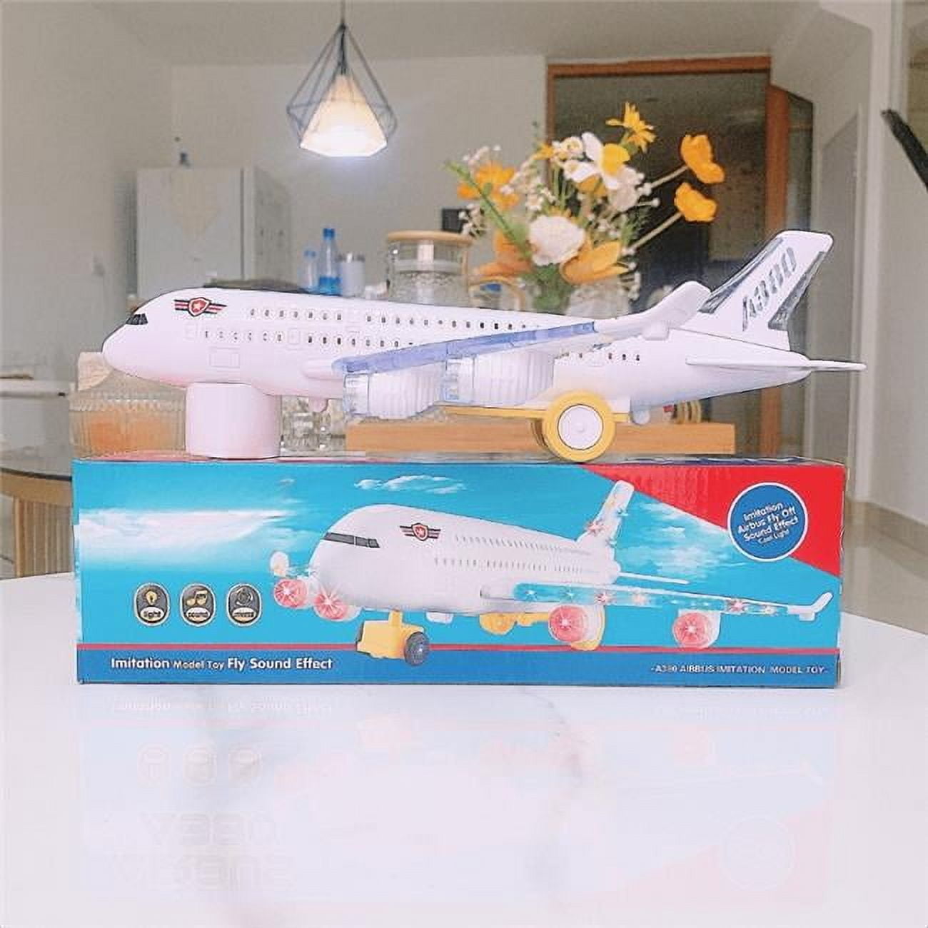 Netjett NT30875 Plane with LED Flashing Lights & Sounds Airplane Toys for Kids - Walmart.com