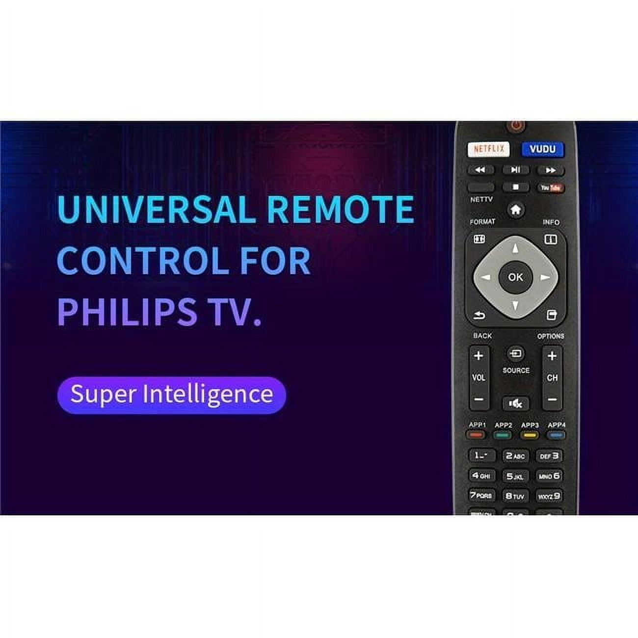 Netjett NT32223 Universal Philips TV Remote Control NH500UP for Philips ...