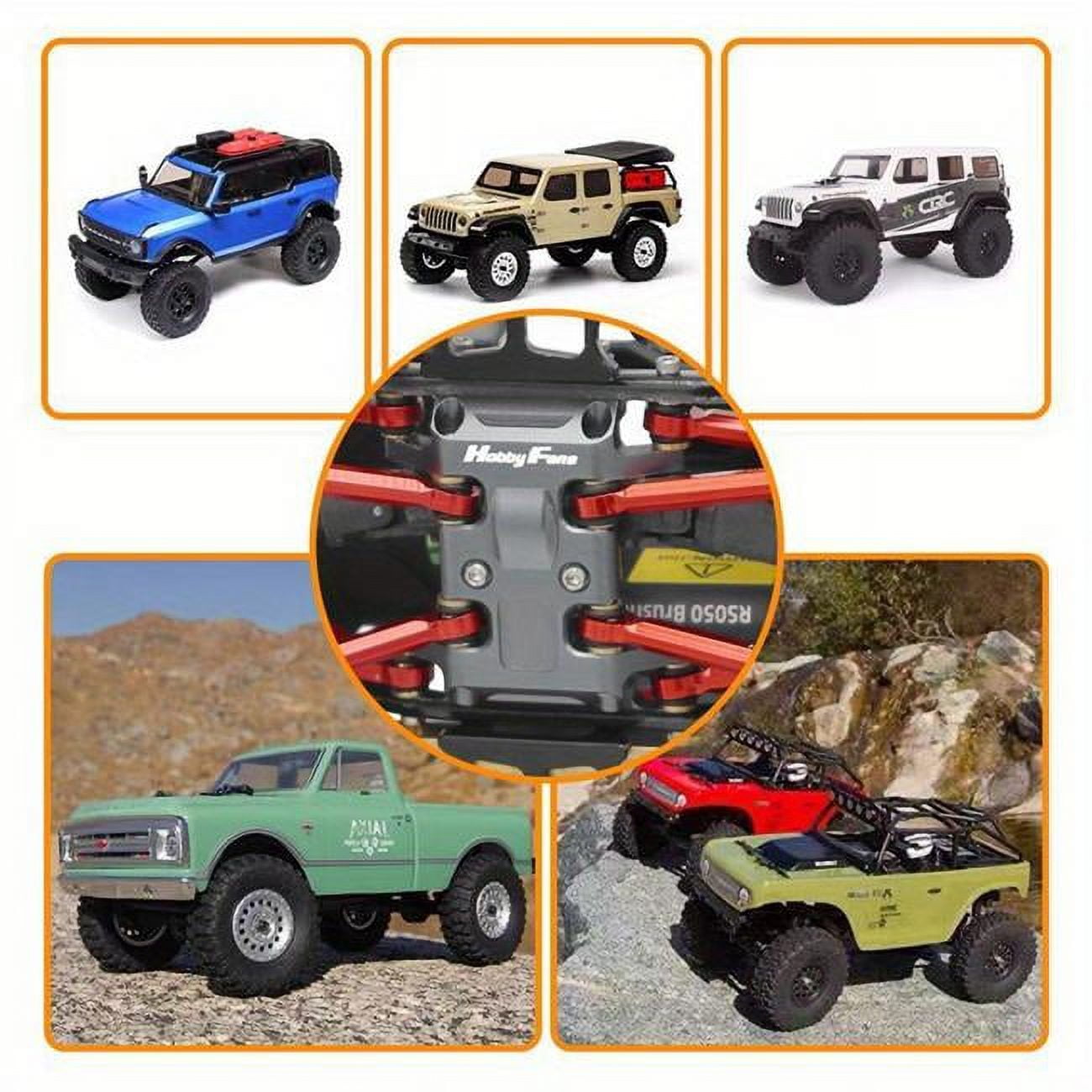 Netjett NT32396 RC Skid Plate Aluminium Alloy Center Gearbox Mount for 1-24 RC Crawler Car Axial ...