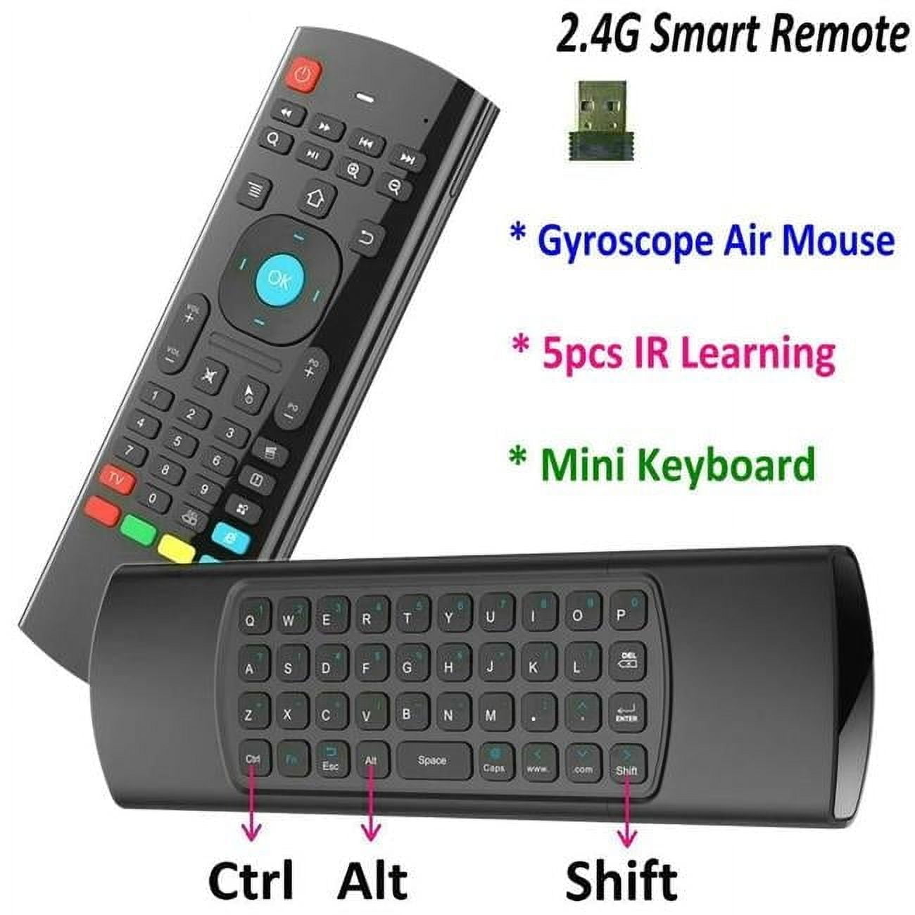 Netjett NT32834 2.4Ghz Universal Gyroscope Air Mouse Mini Keyboard 5 IR ...