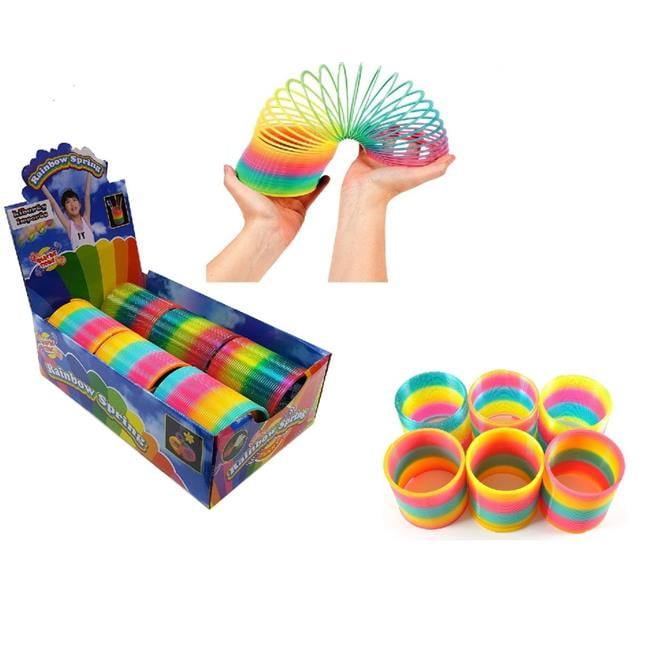 Netjett XS67160 UNO1RC Kids Boys & Girls 4 in. Giant Magic Rainbow Spring - Set of 6 - Walmart.com