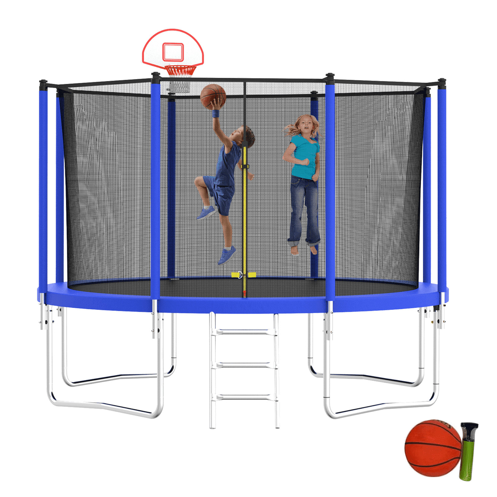 Netrum 12ft Recreational Trampoline for Kids and Adults,Backyard ...