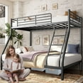 Netrum Twin over Full Bunk Bed for Adults Teens,Heavy-Douty Metal Bunk ...