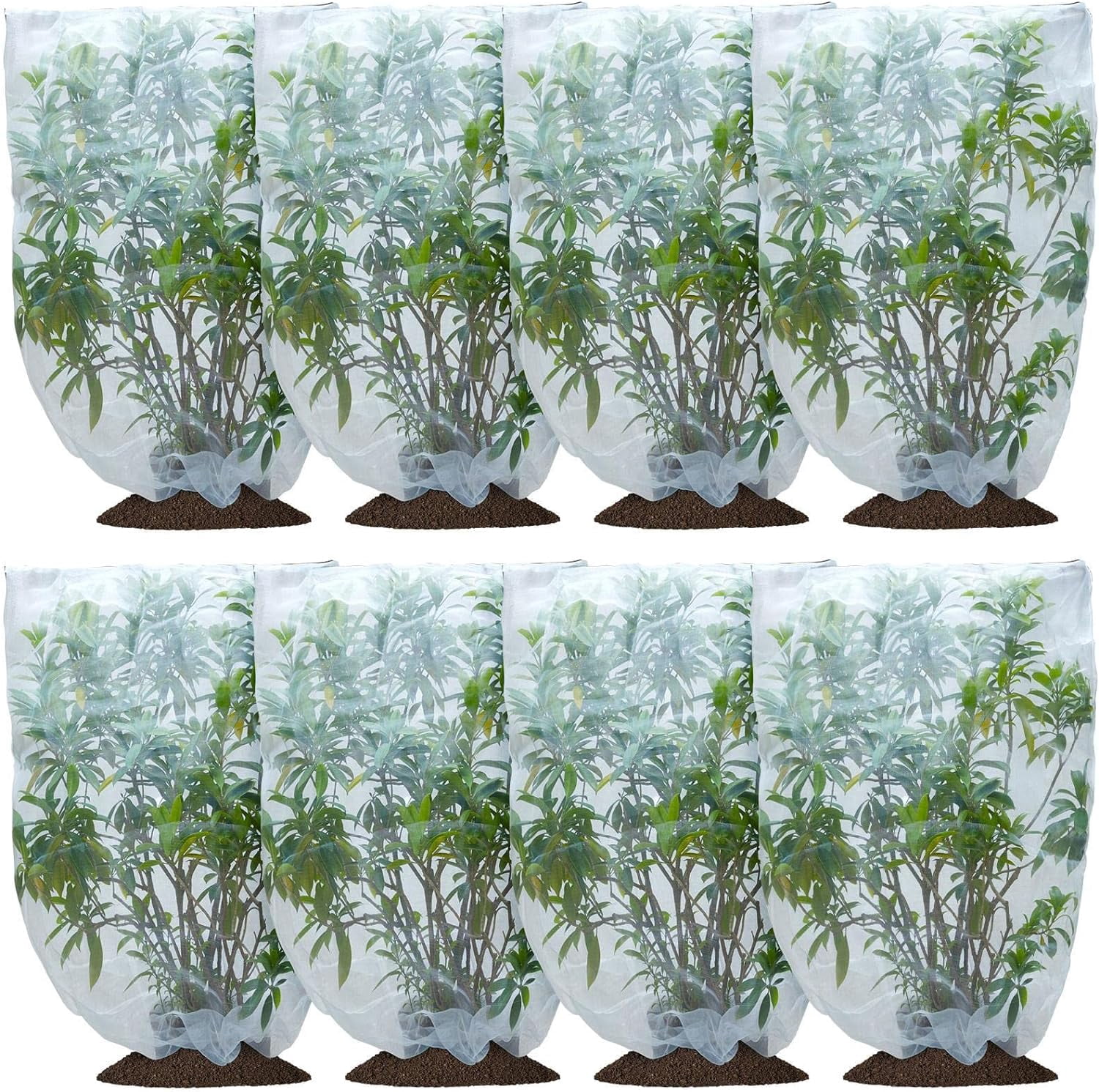 Netting Mesh with Drawstring Insect Bird Barrier Mesh for Blueberry ...