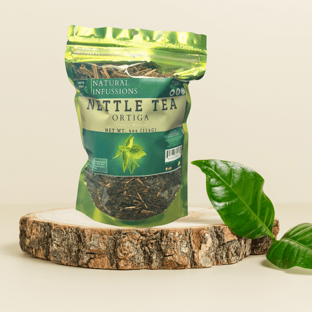 Nettle Herbal Tea-Makes 30+ Cups/Resealable Bag For Freshness-Ortiga ...