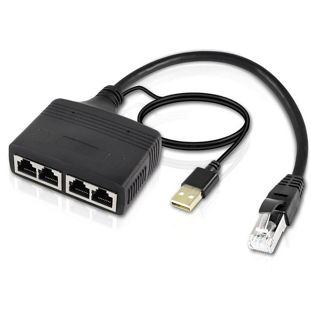 Network 1 Split 4 Hundred Megabit Network Sharing RJ45 1 Drag 4 Network ...