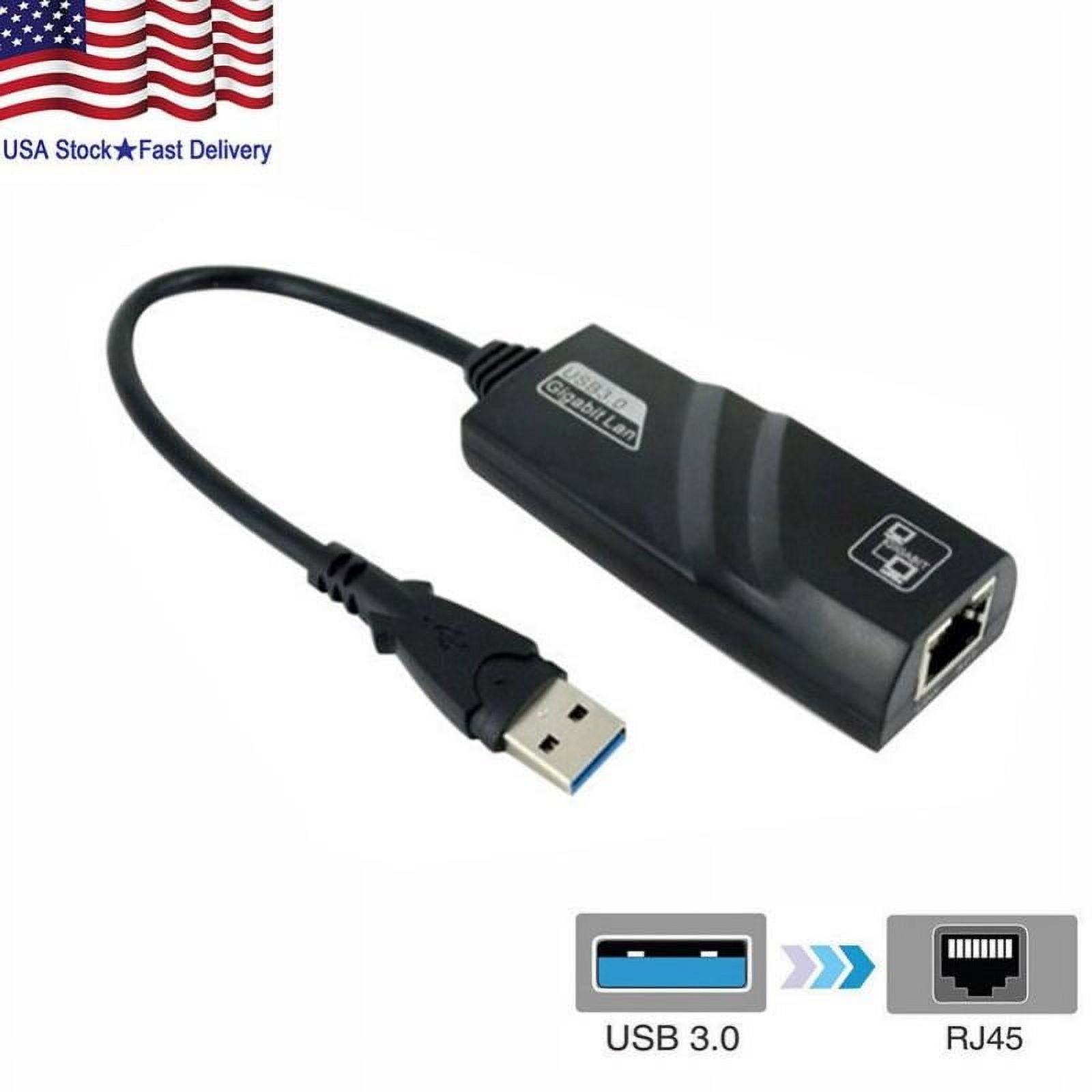 Network Adapter USB 3.0 to Ethernet RJ45 Lan Gigabit Adapter for 10/100 ...