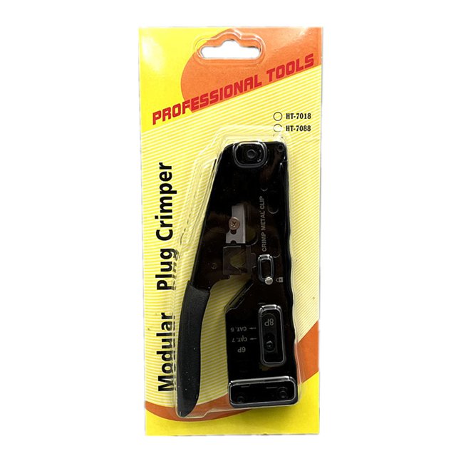 Network Cable Crimp Tool Kit, Wire Stripper Cutter For Pass Through ...