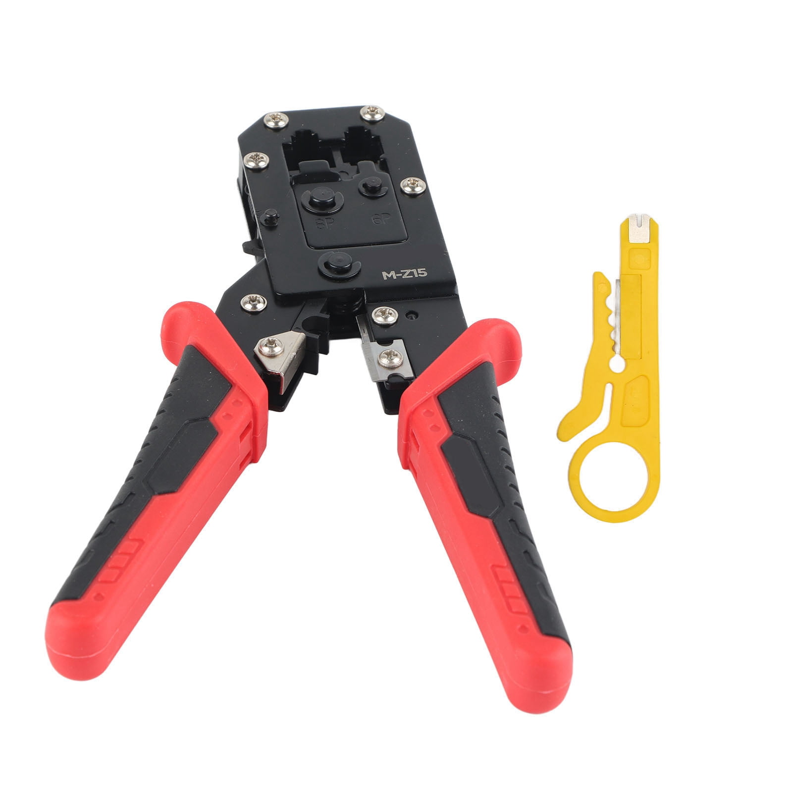 Network Cable Plier Multifunctional Crimper Cutter Stripper Ethernet Crimping Tool for RJ11 RJ12 ...