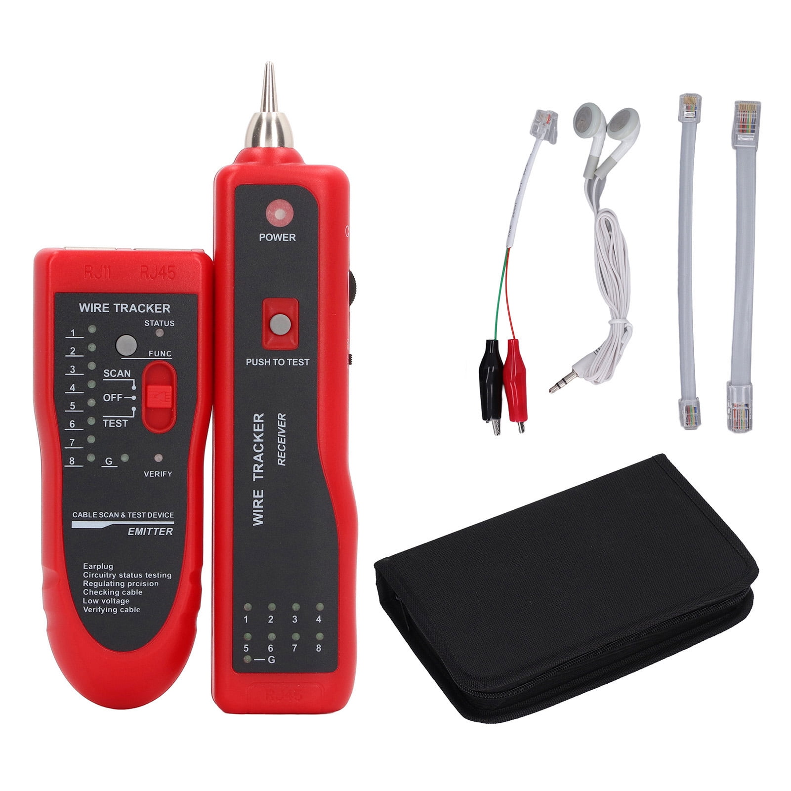 Network Cable Tester Adjustable Sensitivity Easy Manipulation POE ...
