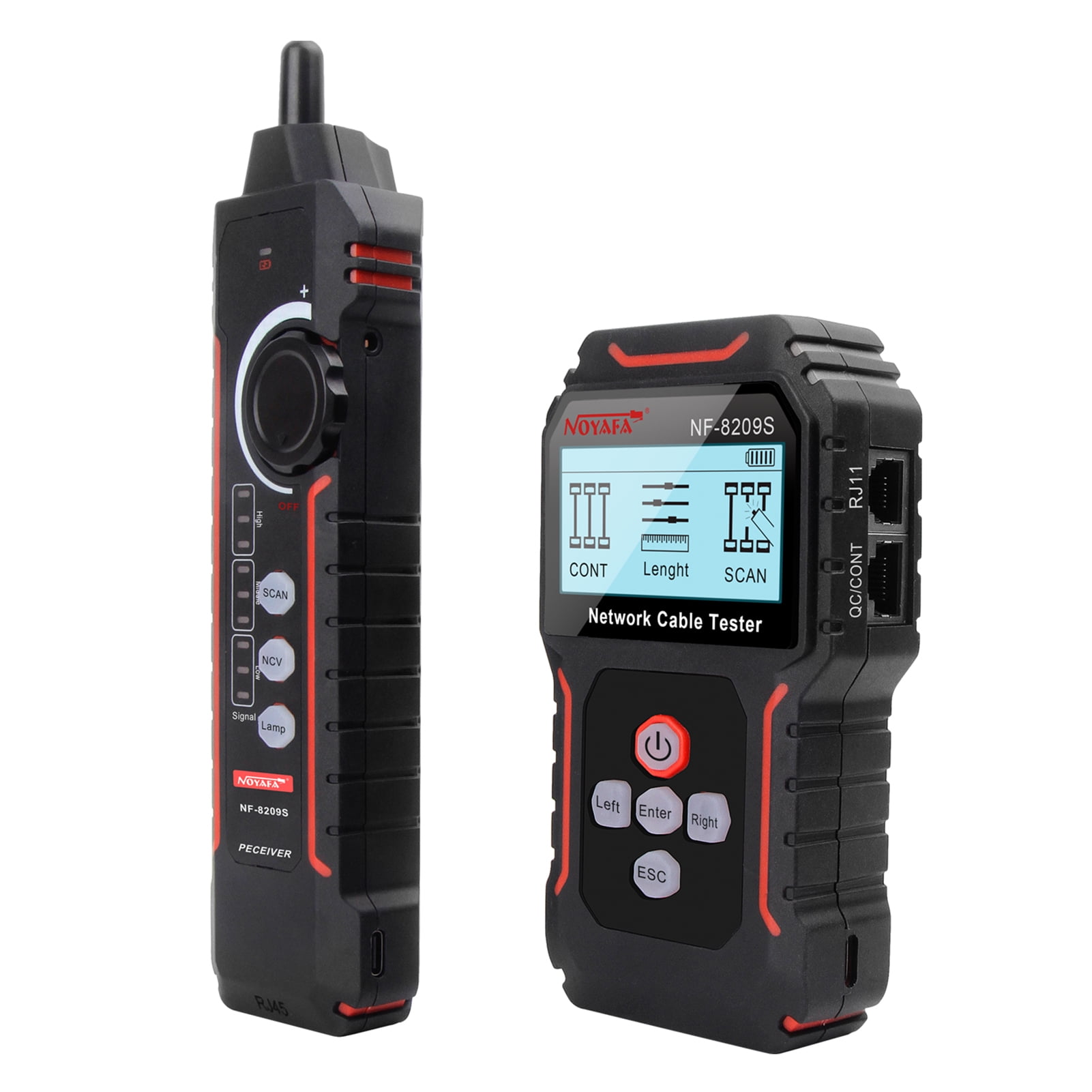 Network Cable Tester,Buzhi Cat5 Cat6 Lan Nf-8209s Poe Wire Tester Kit ...