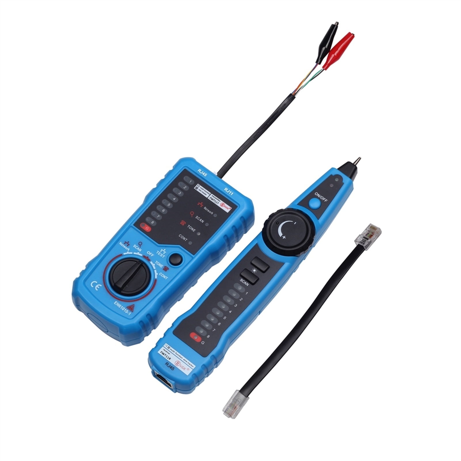 Network Cable Tester Detector RJ11 RJ45 Cat5 Cat6 Telephone Wire ...
