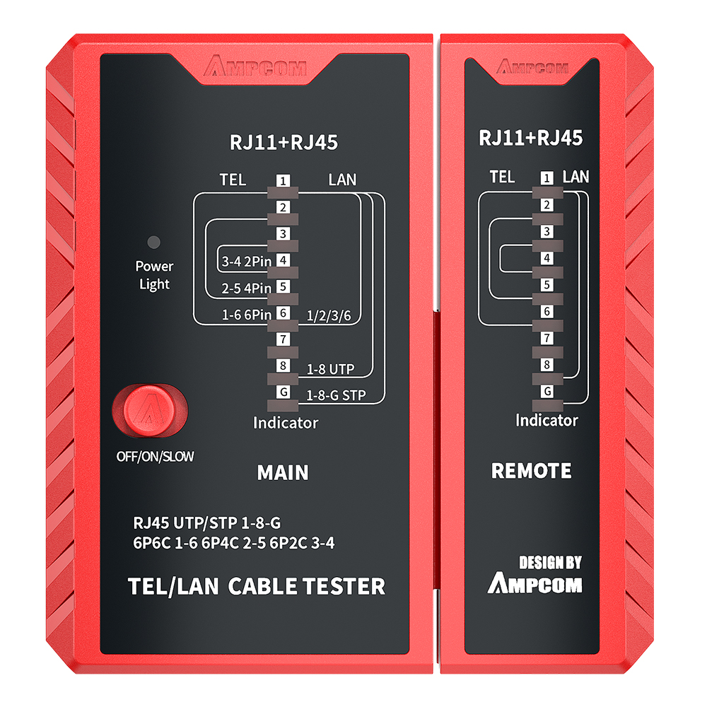 Network Cable Tester, LAN Phone Wire Tester Tool Networking Tool ...
