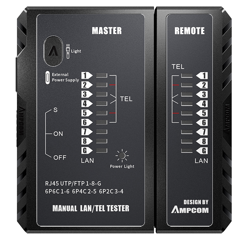 Network Cable Tester, LAN Phone Wire Tester tool Networking Tool ...