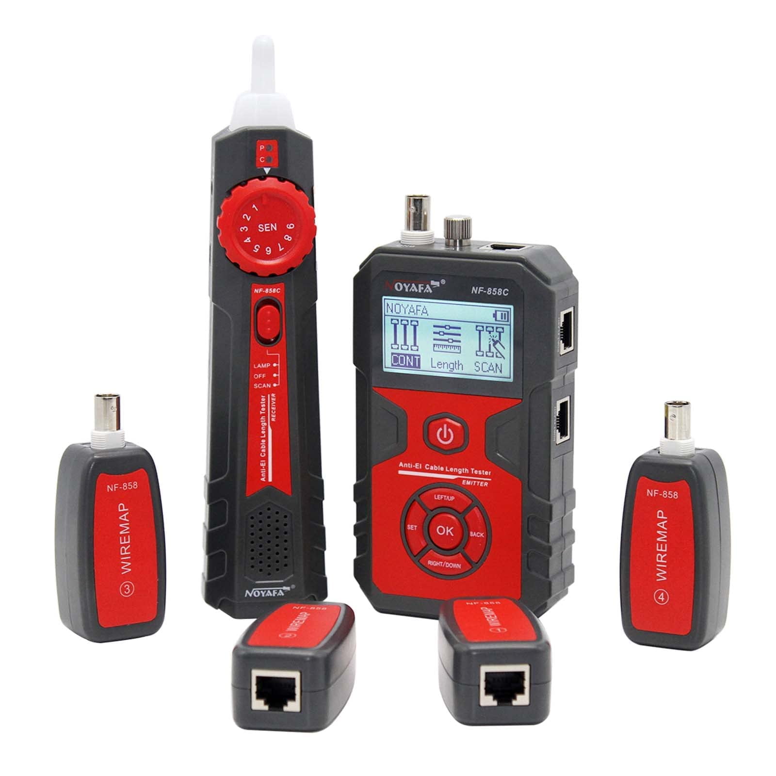 NOYAFA LCD display Network Cable Tester Cable Toner Ethernet - Walmart.com