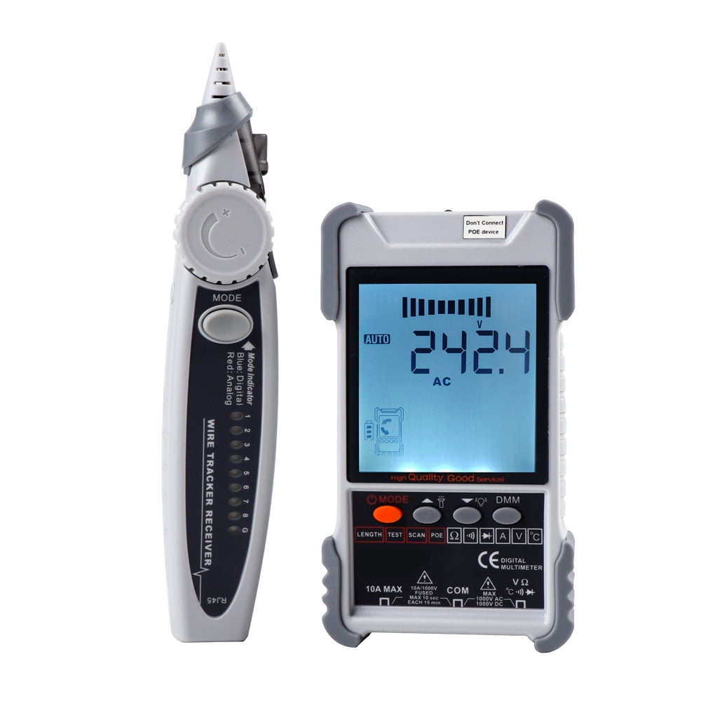 Network Cable Tester,Open Sensitivity Adjustable Network Handheld Poe ...