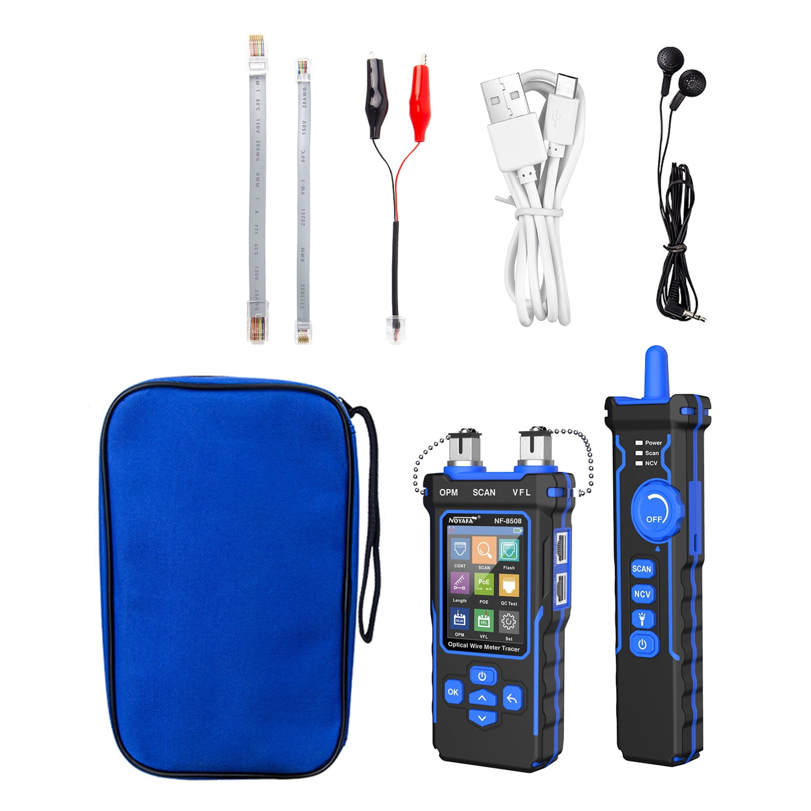 Network Cable Tester,Optical Wire Meter Dsfen Wire Poe Checker Network ...