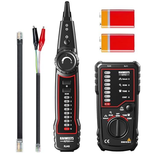 Network Cable Tester, RJ45 RJ11 Wire Tracer Line Finder, Tone Generator ...
