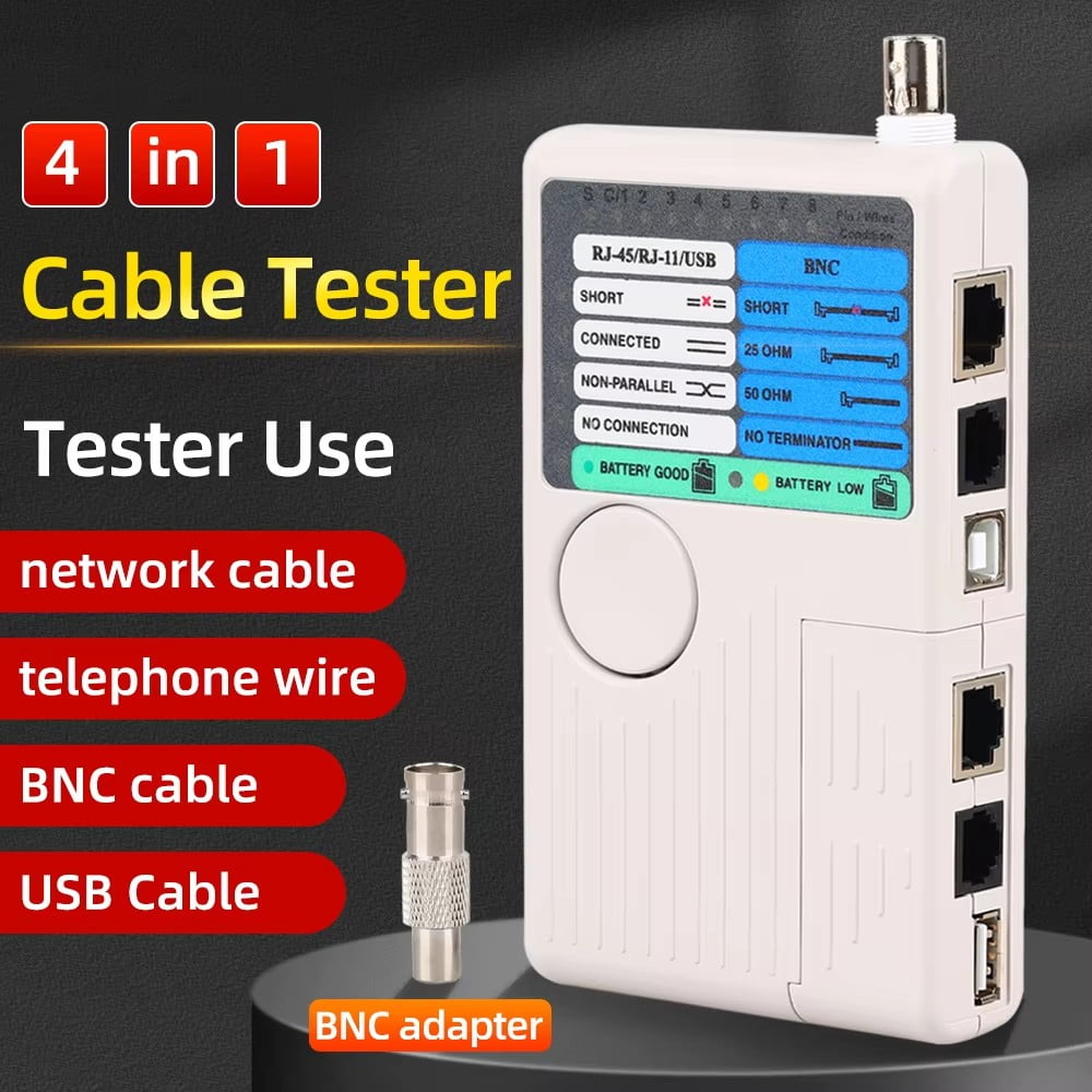 Network Cable Tester Rj11 Rj45 Usb Bnc For Utp Stp Lan Cable Tracking ...