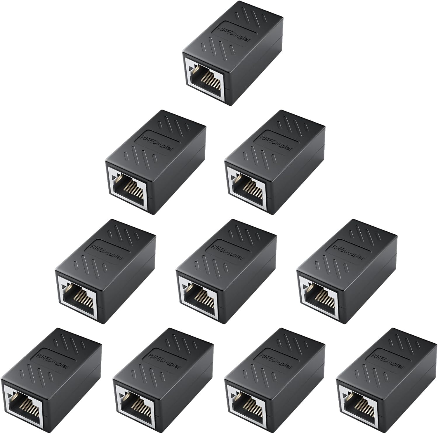 Network Coupler 10 Packs Ethernet RJ45 for Cat7/Cat6/Cat5e/Cat5 Cable ...
