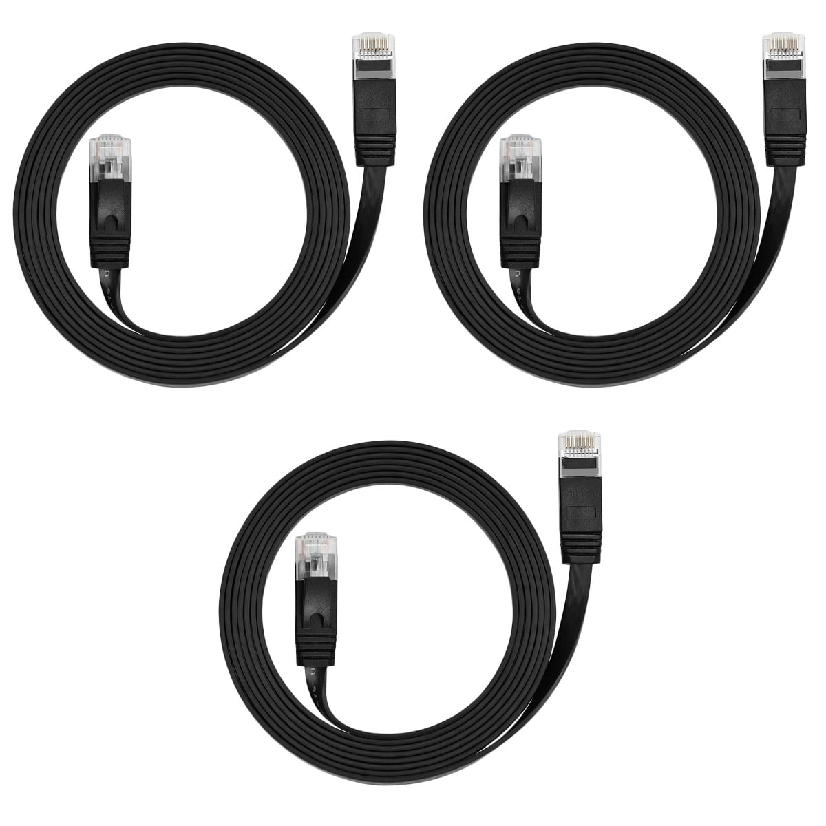 Network Lan Patch Cord 3 Pack Cat6 Six Types of Ethernet Cable ...