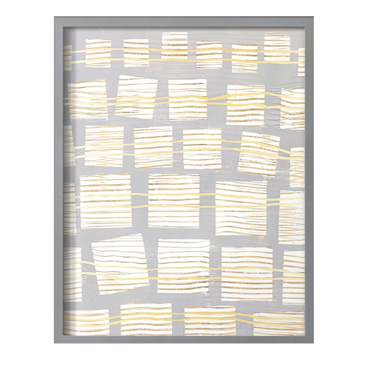 Networks I Framed Print in Gray Solid Wood Framed Print No Nail Hanging ...