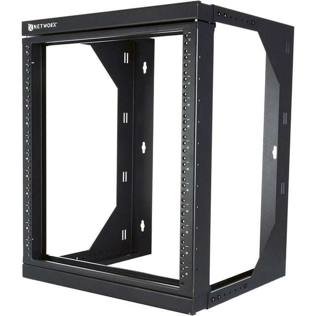 Networx 12U Adjustable Depth Open Frame Swing Out Wall Mount Rack - 301 ...