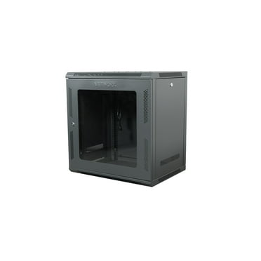 StarTech.com 4-Post 12U Wall Mount Network Cabinet with 1U Shelf, 19 ...