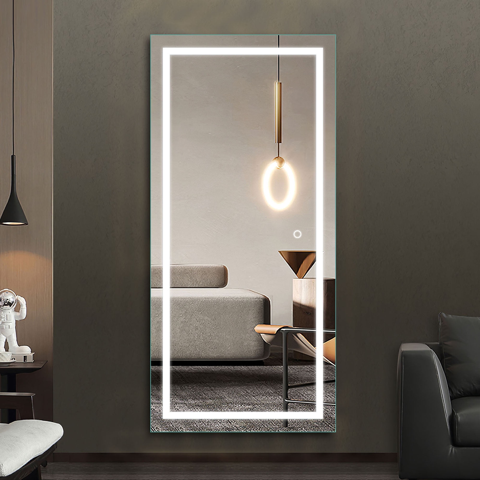 22" x 47" Modern LED Mirror - Walmart.com