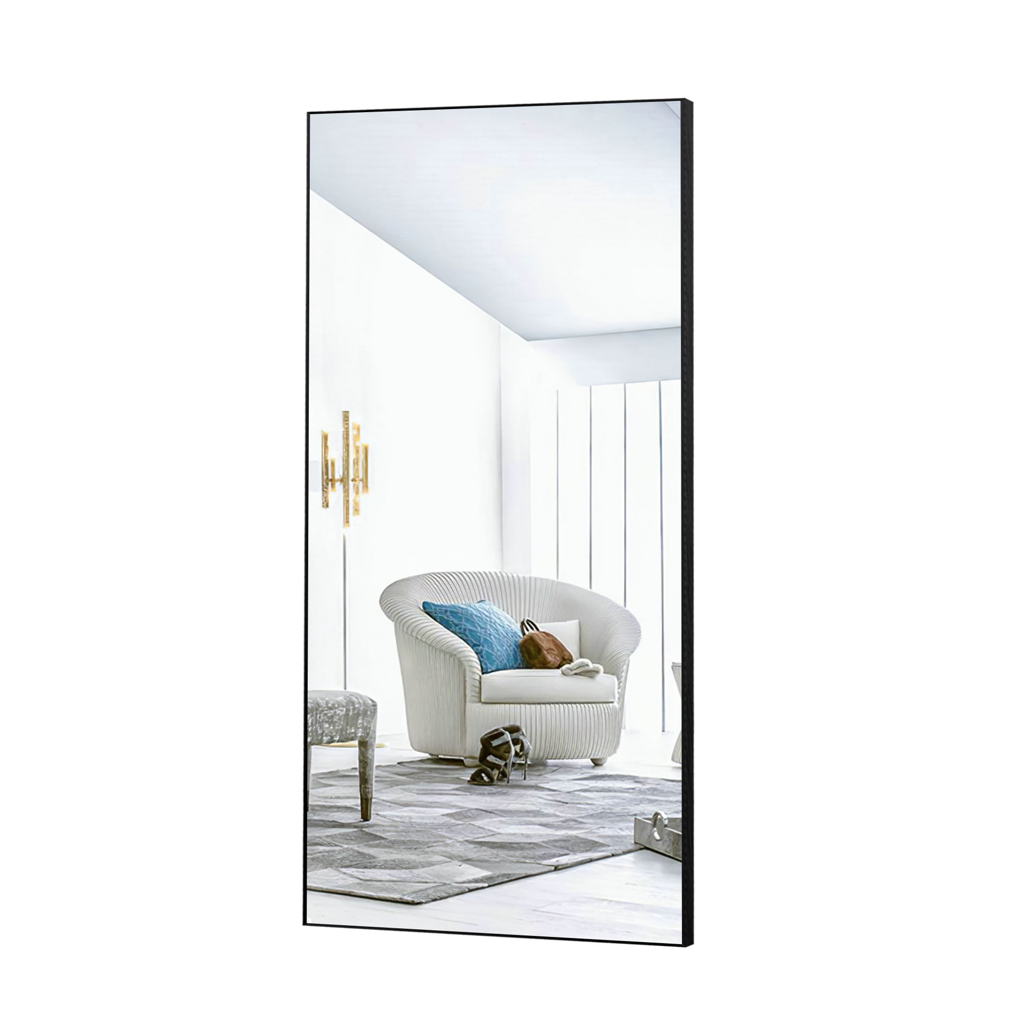 70 in x 30 in Black Modern Full Length Mirror - Walmart.com