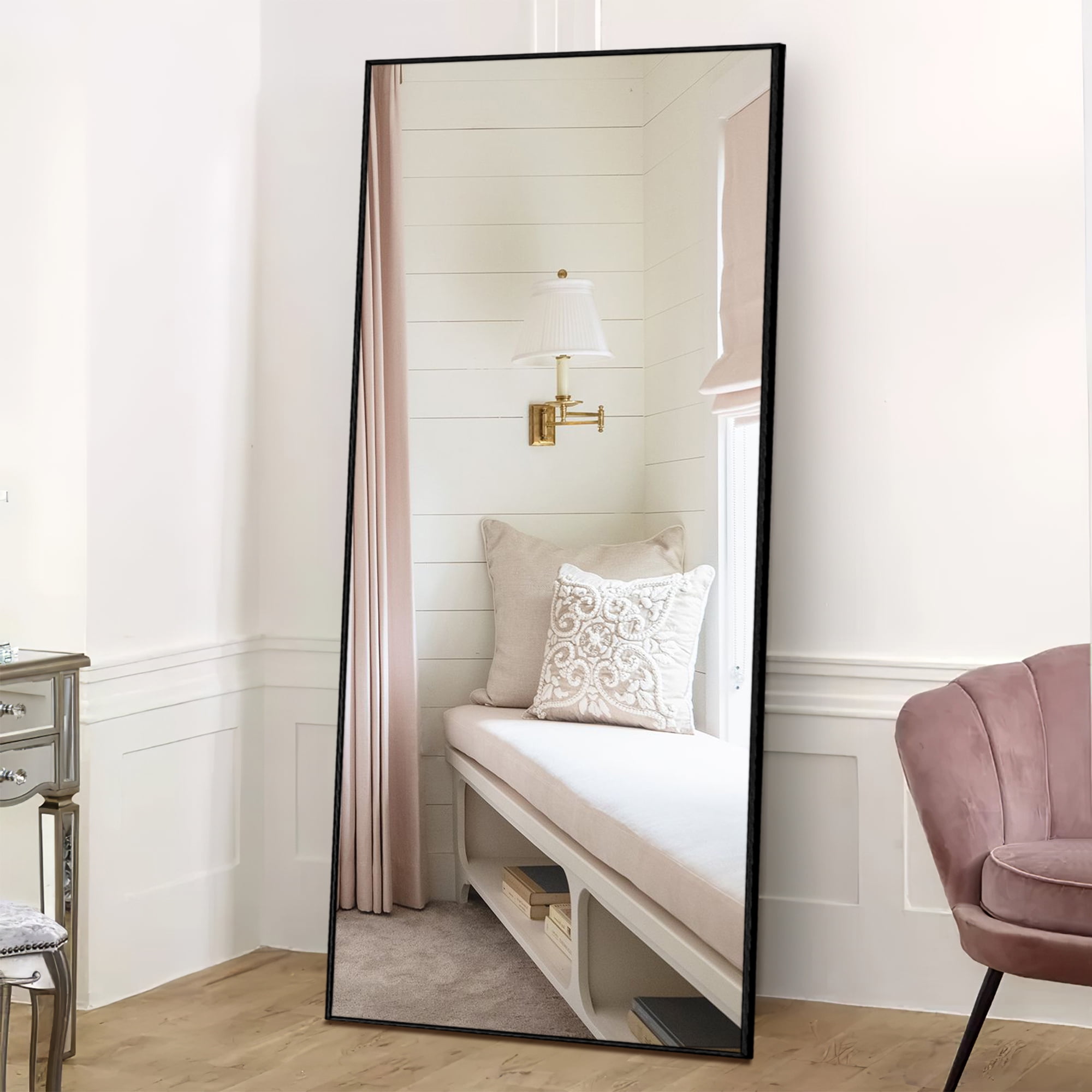 71" x 28" Aluminum Alloy Framed Mirror Full Length Rectangular Body ...
