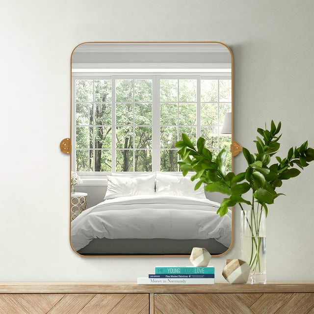 Arched Wall Mirror Arch Small Mirror Round Corner Mirror Wall Mirror 36 ...