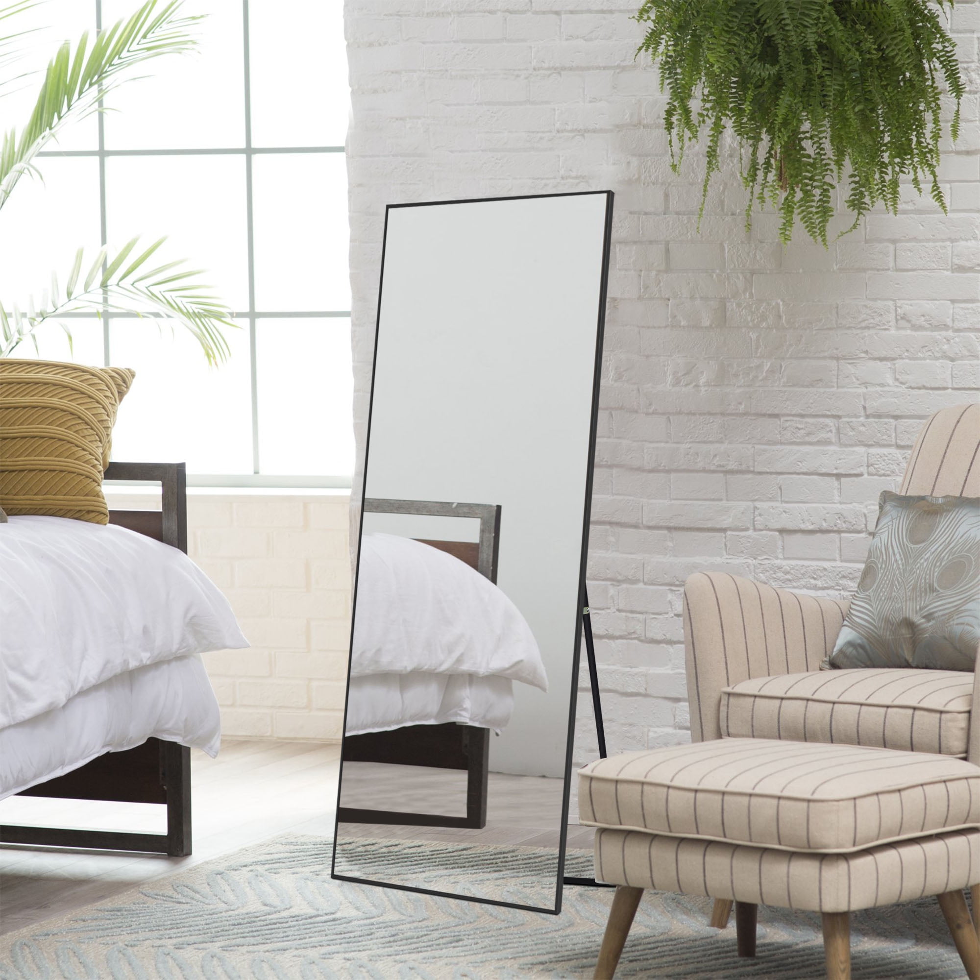 NeuType Full-Length Mirror 43"x16" Small Mirror Wall-Mounted for ...