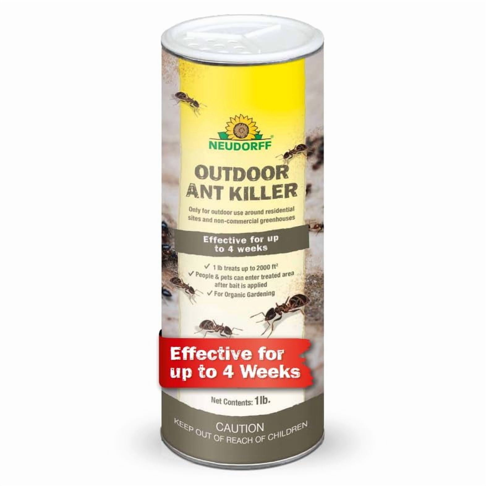 Neudorff Outdoor Ant Killer, JKF25 Ant Bait Granules 1 lbs Treats up to ...