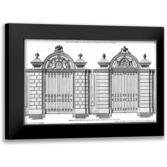 Neufforge 14x10 Black Modern Framed Museum Art Print Titled - Custom ...