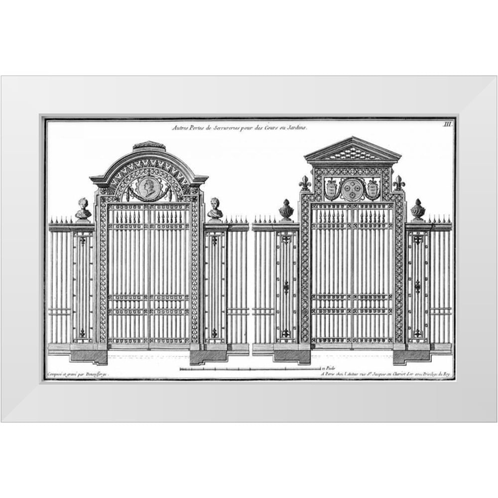 Neufforge 32x22 White Modern Wood Framed Museum Art Print Titled ...