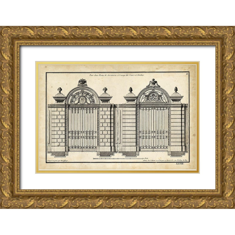 Neufforge 32x23 Gold Ornate Wood Framed with Double Matting Museum Art Print Titled - Neufforge ...