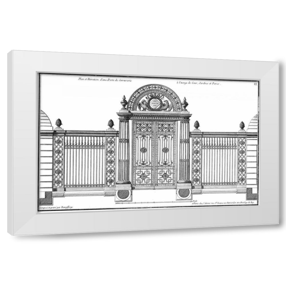 Neufforge 4x14 White Modern Wood Framed Wall Art Titled - Custom ...