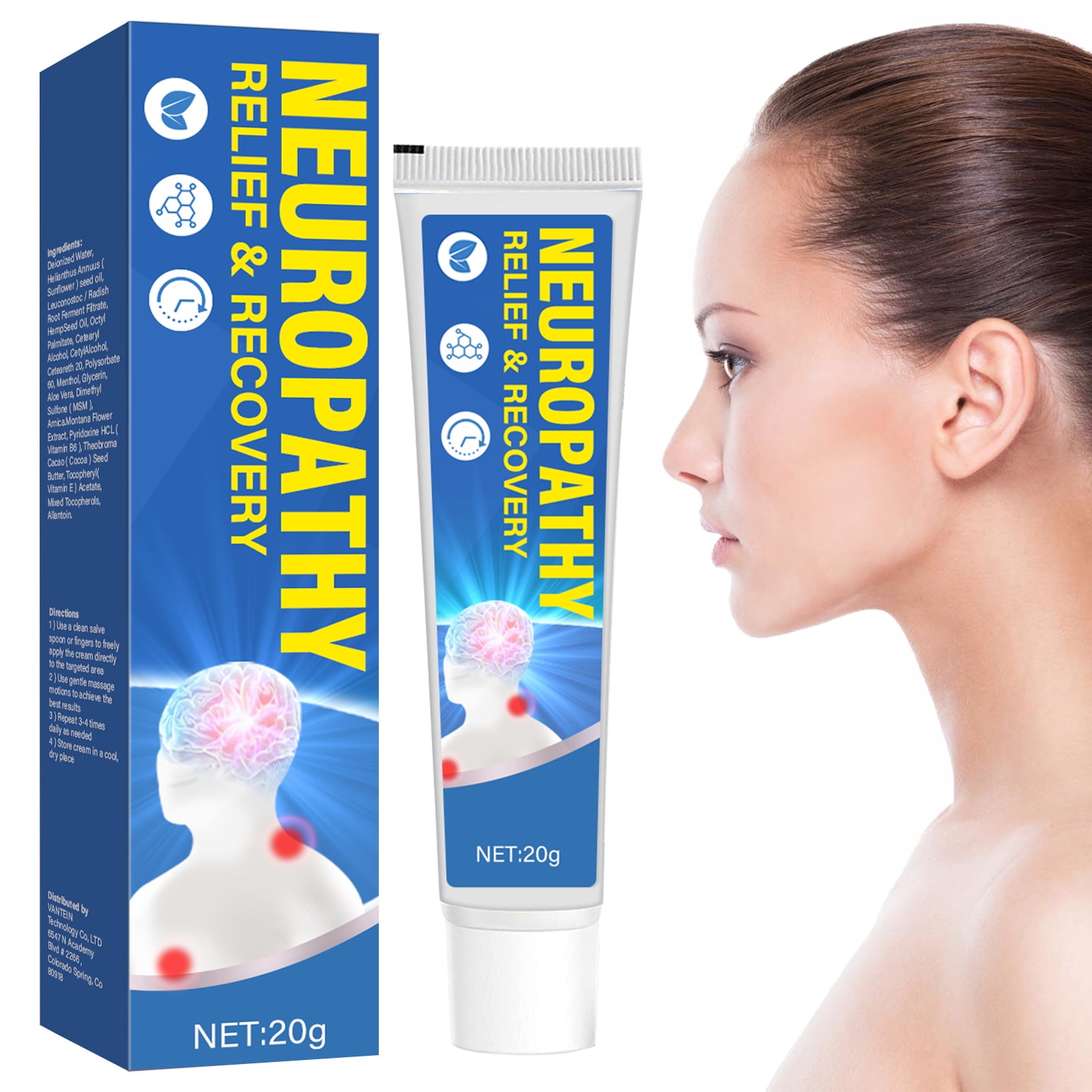 Neur-opathy Cream Extra Strength Ne-rve Relief Cream for Foot, Hands ...