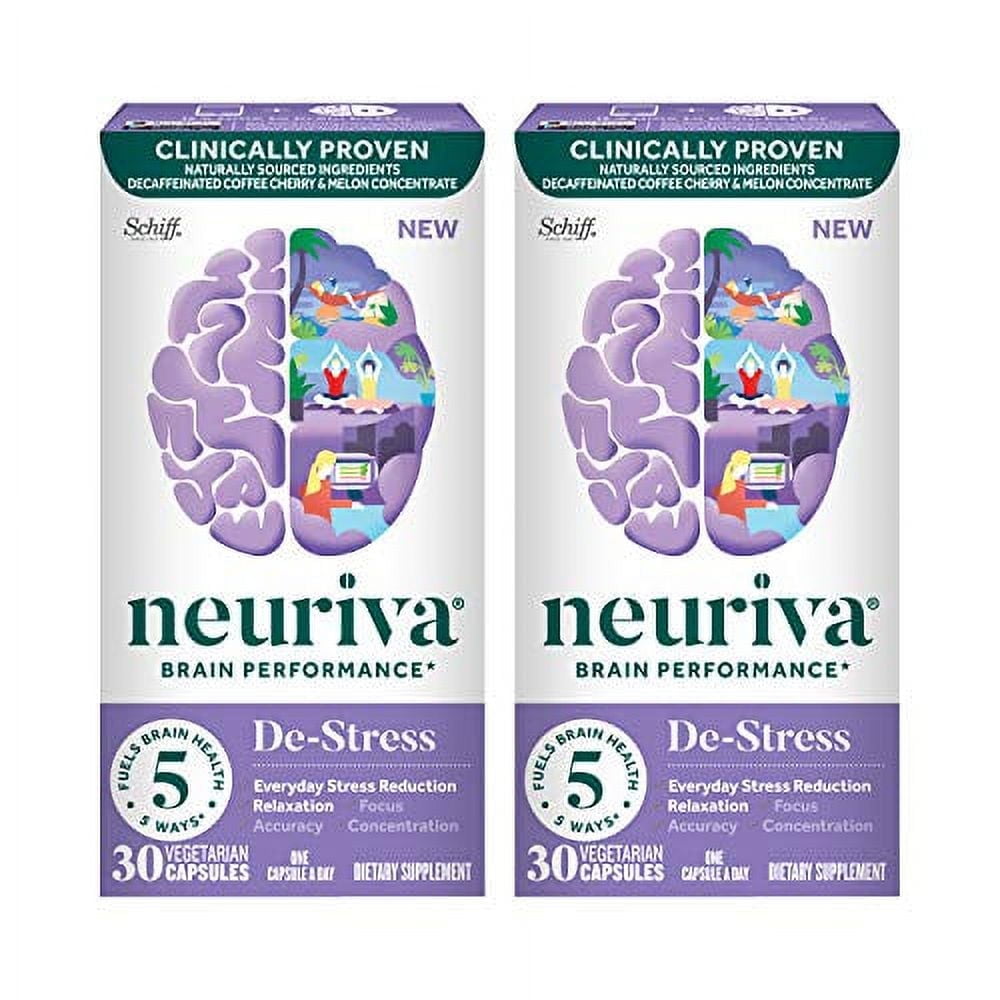 Neuriva De-Stress Brain Health Supplement, Clinically Proven ...