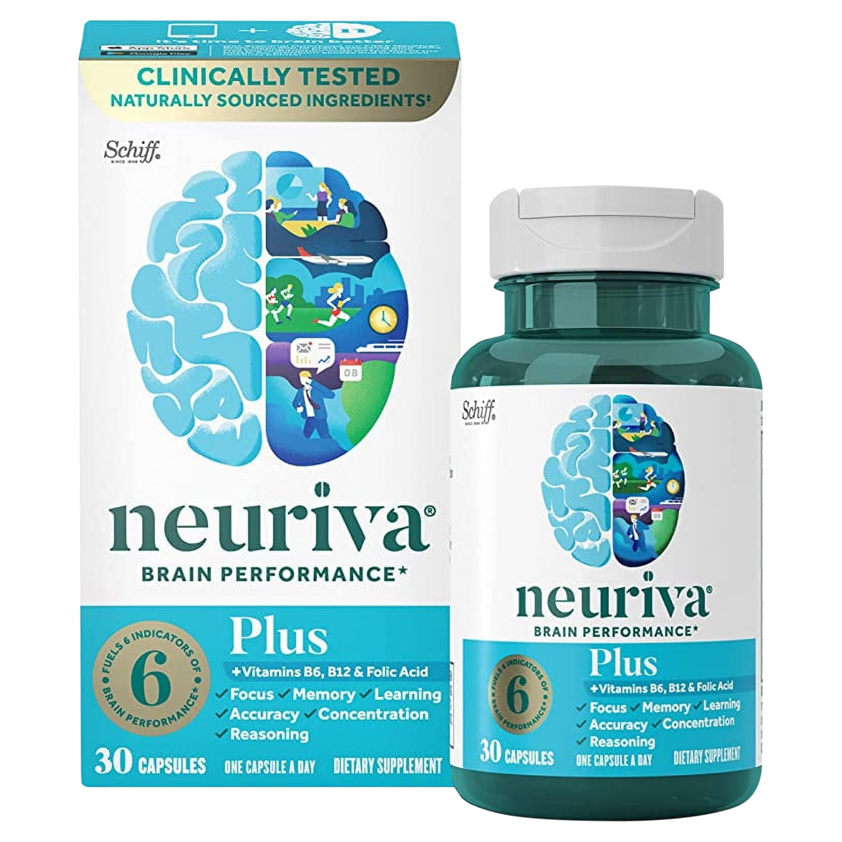 Neuriva Brain Support Plus Capsules - Focus, Memory, Concentration ...