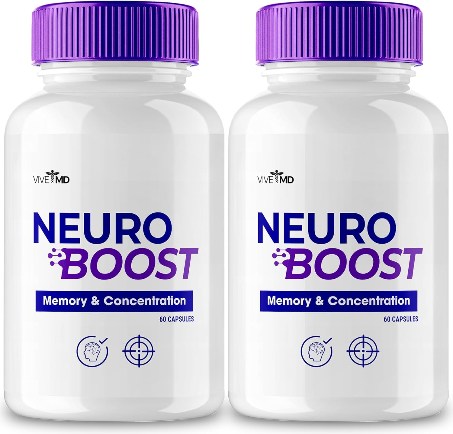 Neuro Boost Brain Supplements for Memory and Focus Capsules with Ginkgo ...