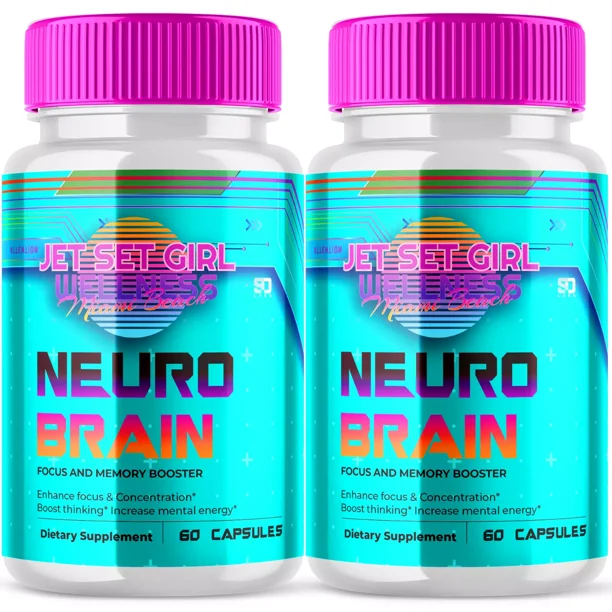 Neuro Brain Support Mental Energy, Boosts Focus & Memory (2 Pack ...
