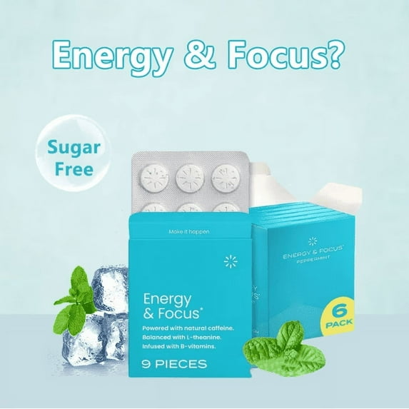 Neuro Energy Caffeine Mints (54 Pieces) - Peppermint Flavor - Sugar-Free with L-theanine ...